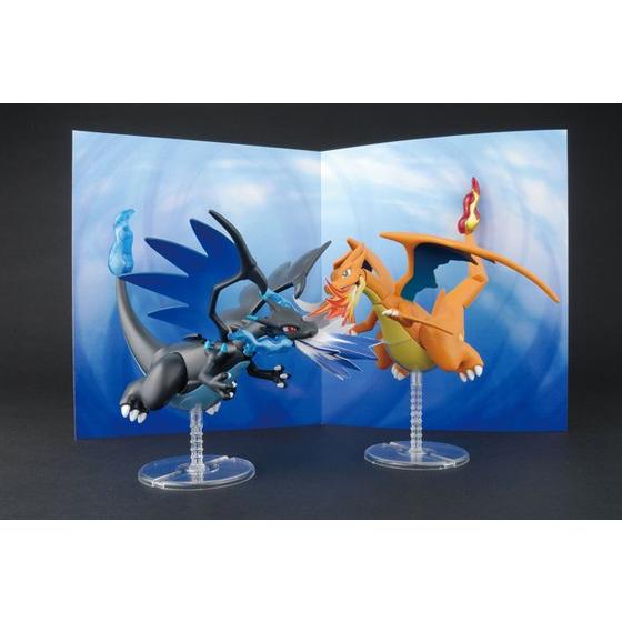 Pokemon Pokepla Collection 36+38 Select Series Mega Charizard X VS Meg ...